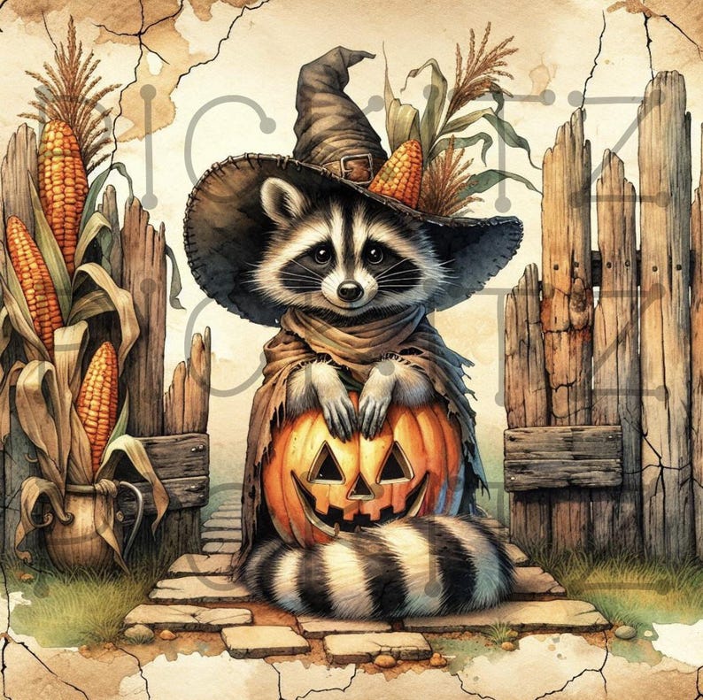 Woodland Critter Jack O Lantern Bundle, 4 Styles, Farmhouse, Instant ...