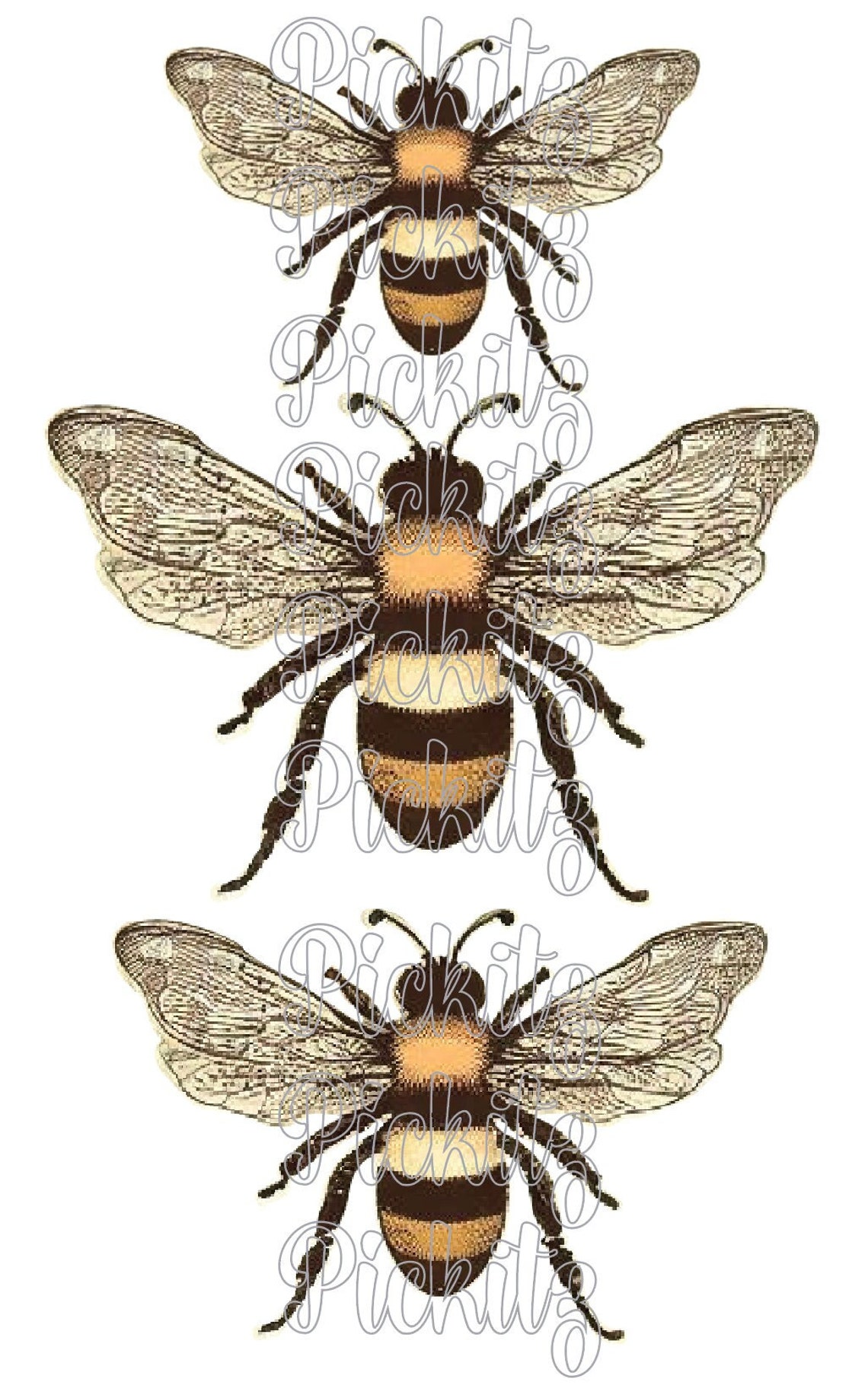 Bees Bundle, 3 Sizes , Primitive Farmhouse, Instant Download, Printable ...