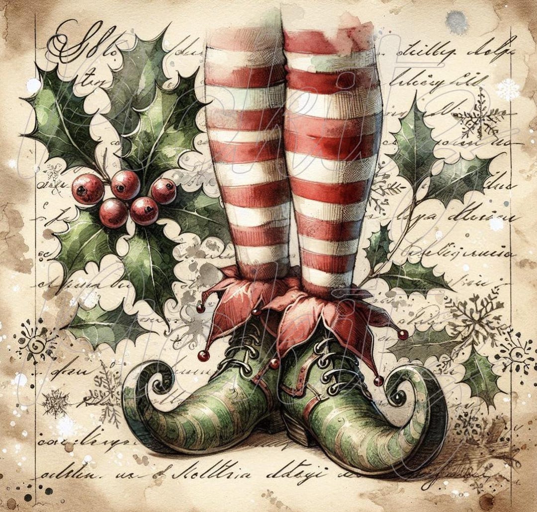 Elf Legs Bundle, 4 Styles, Farmhouse, Instant Download, Printable ...