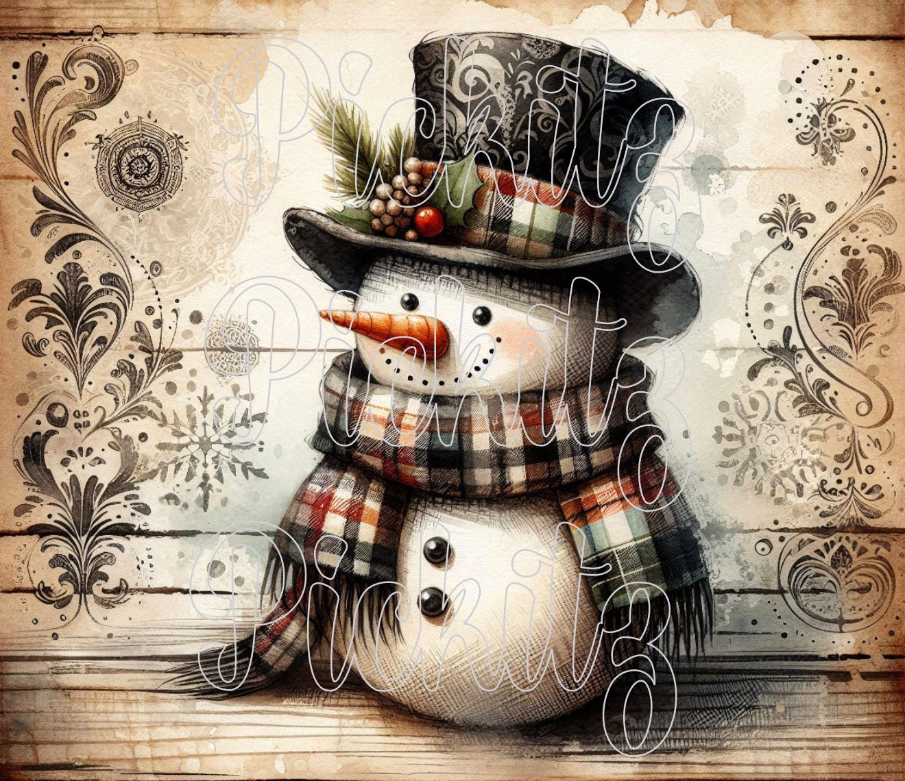 Snowman Bundle, 4 Styles, Farmhouse, Instant Download, Printable ...