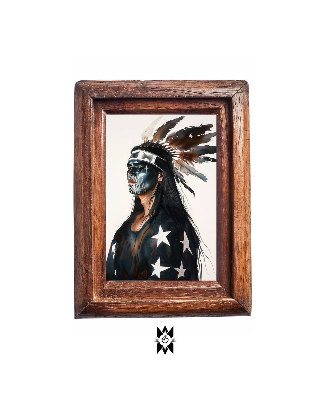 The Apache Dream VII. American Vintage Native American Indian Artwork ...