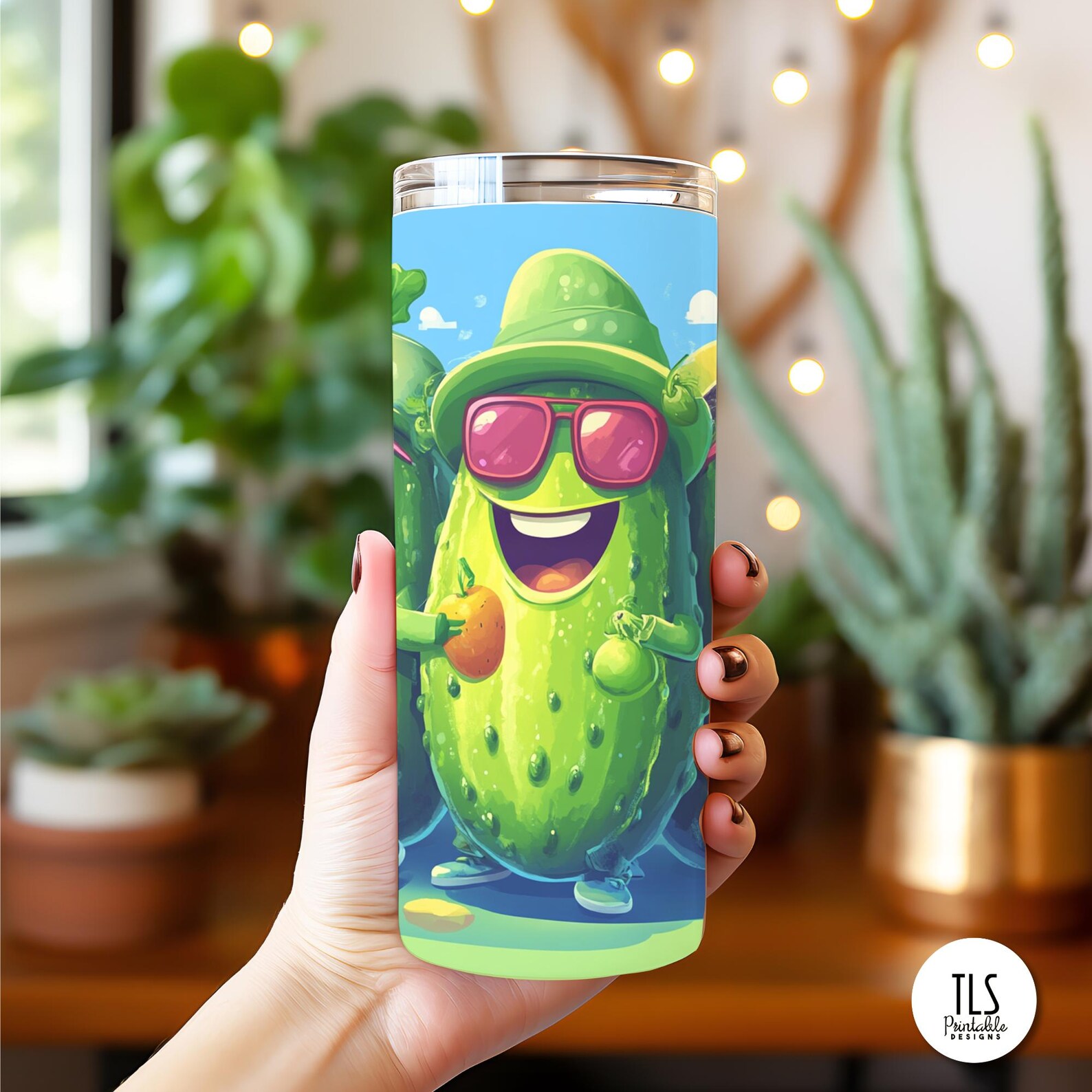 Funny Pickle Party #4 Cute Dill Pickles Silly Hat Pickled Vegie Skinny ...