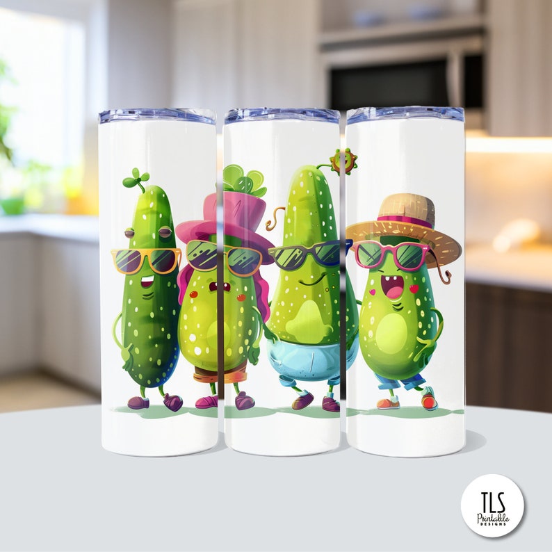 Funny Pickle Party #2 Cute Dill Pickles Silly Hat Pickled Vegie Skinny ...