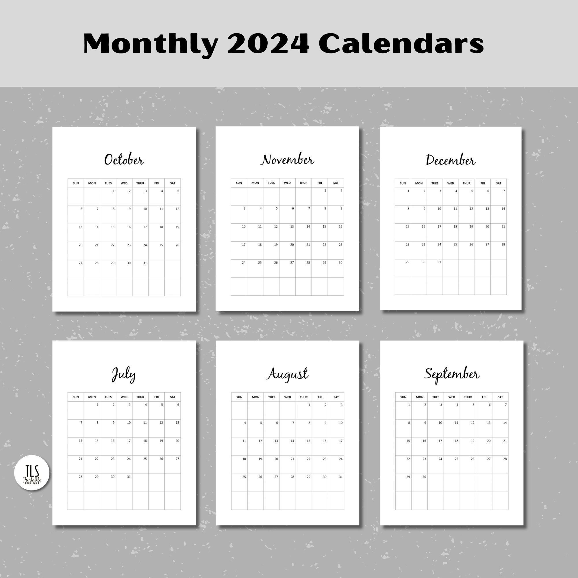 2024 Printable Week Day Planner Monthly Calendars Meal - Etsy