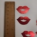Red Lips Confetti | Metallic Red Lips | Kisses Confetti (75 Pieces) - Etsy