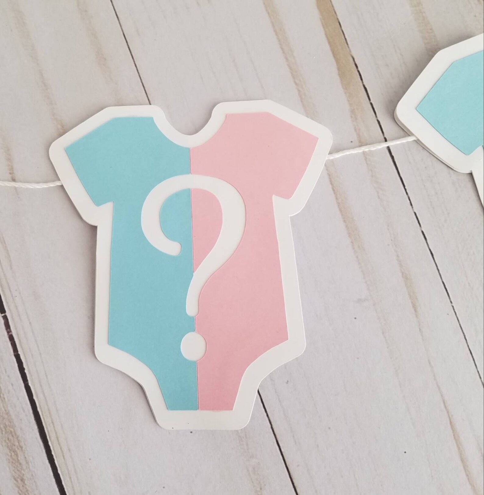 Gender Reveal Pink and Blue Onesies Bannerpink or Blue Gender | Etsy