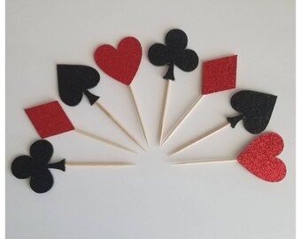 Casino Cupcake Toppers Casino Party Casino Night Casino Party ...