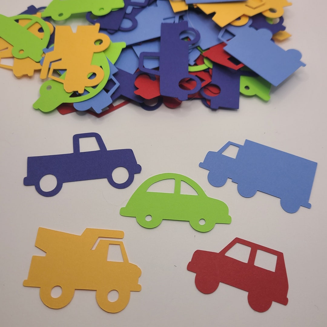 Cars and Trucks Confetti| Transportation Die Cuts| Transportation Party ...