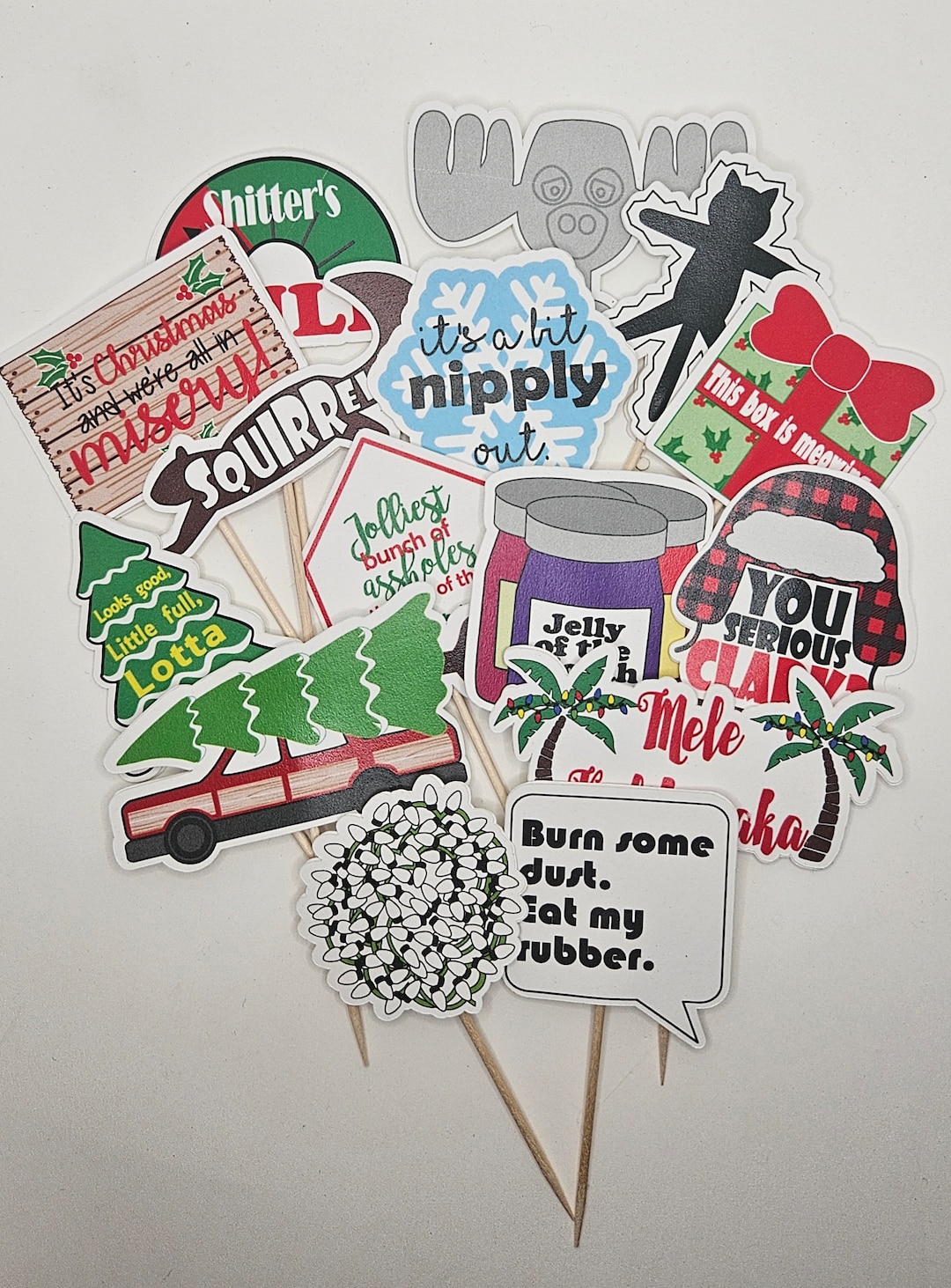 Christmas Cupcake Toppers| Christmas Vacation Inspired Party ...