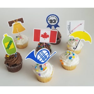 How I Met Your Mother TV Inspired Cupcake Toppers|himym Party Picks| TV ...