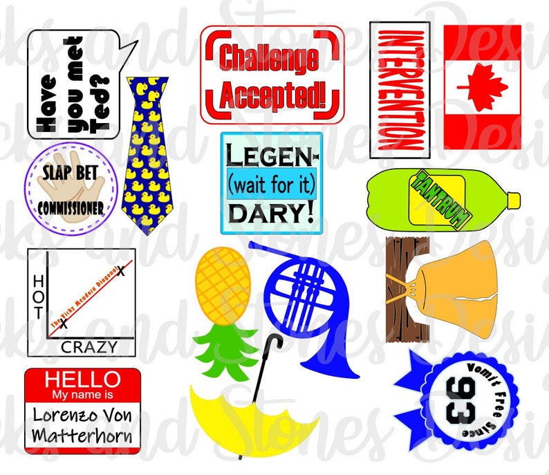 TV Show How I Met Your Mother Inspired Fan Art Photo PROPS Instant ...