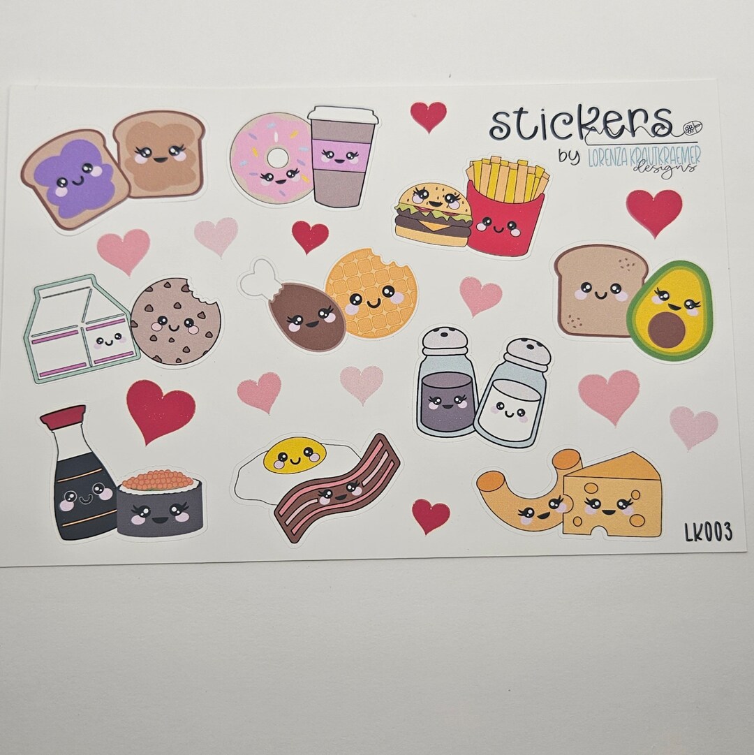 We Go Together Stickers| KAWAII Pairs Journal Stickers| Planner ...