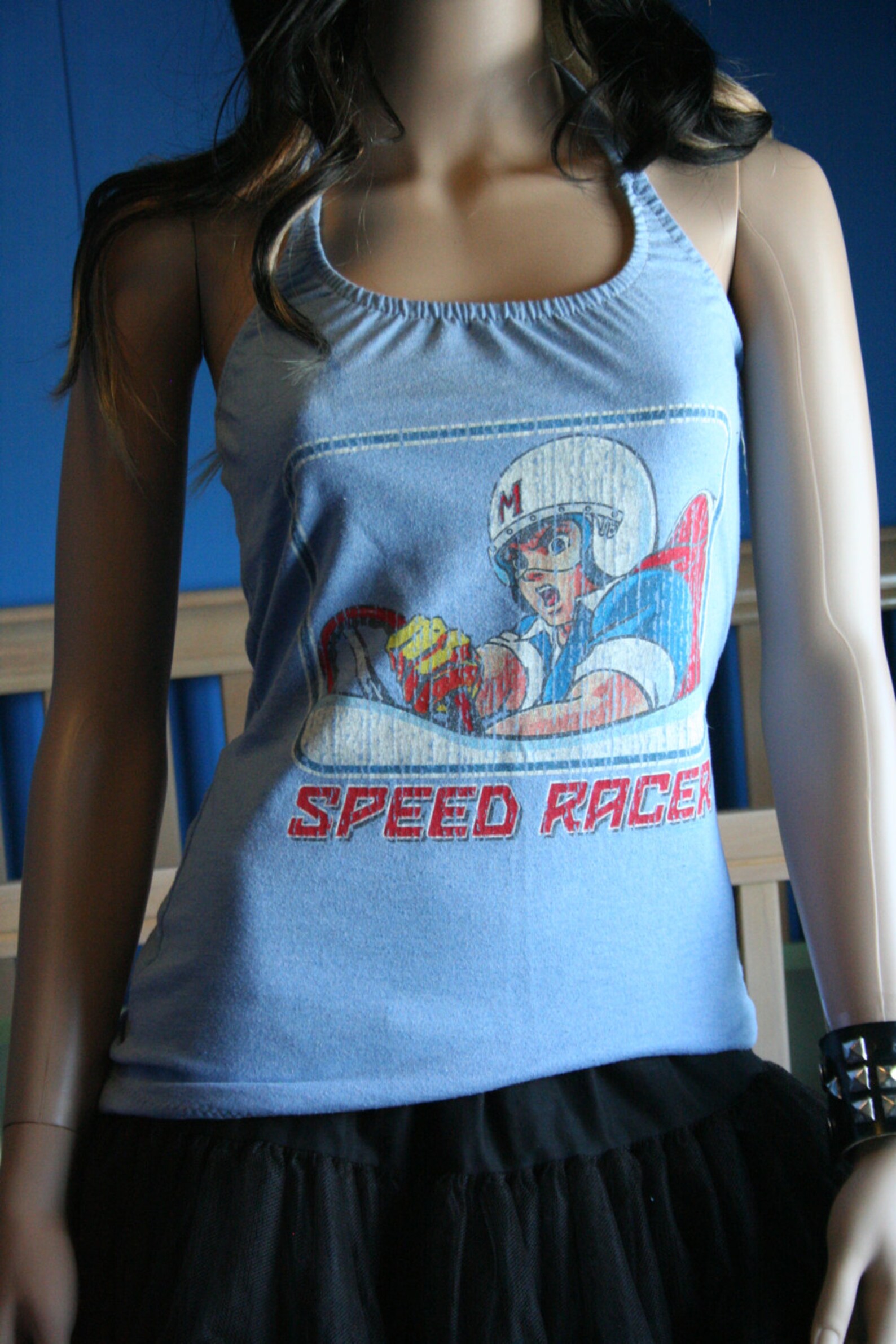 Speed Racer Halter Top Recycled Small - Etsy