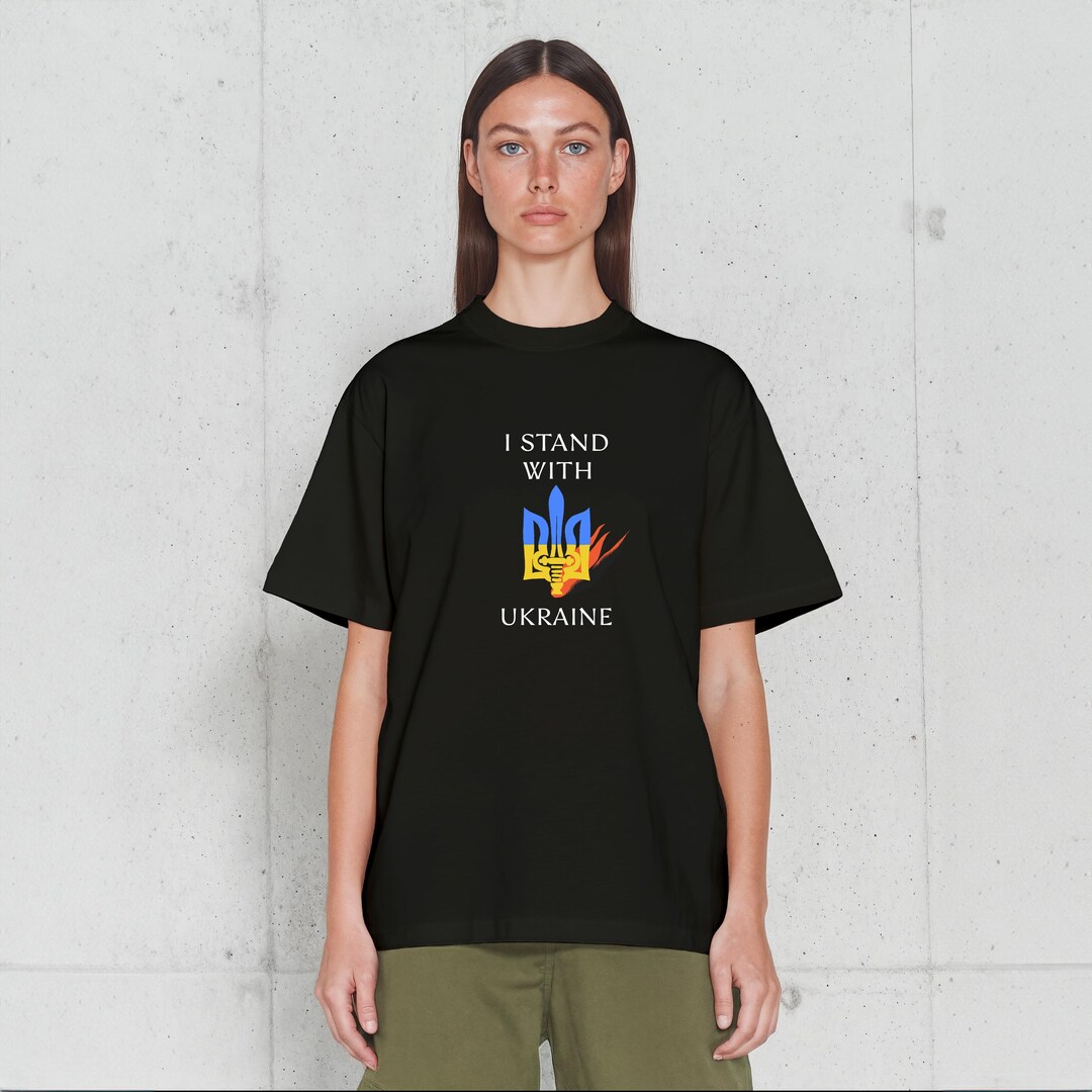 I Stand With Ukraine T-shirt | Solidarity Tee, Unisex Zelensky Protest ...