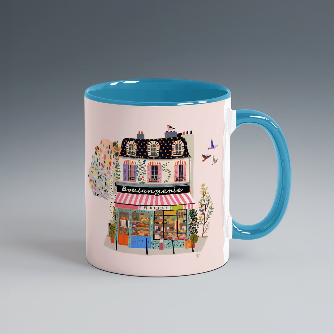 Paris Cafe Coffee Mug, French Bakery Cup, Parisian Café Gift ...