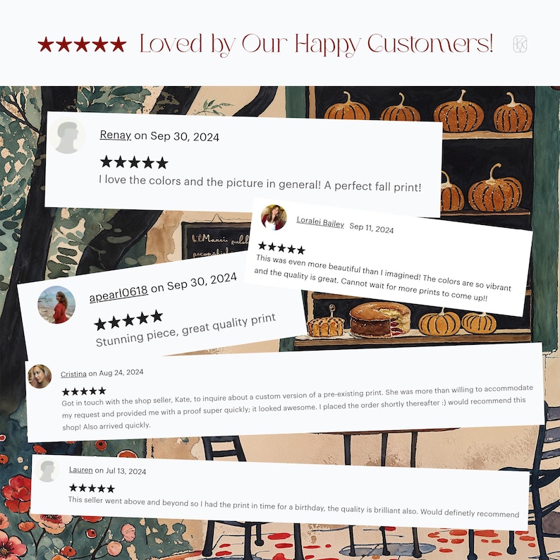 Pumpkin Cafe Art Print, Parisian Bakery Wall Art, Vintage Autumn Decor ...
