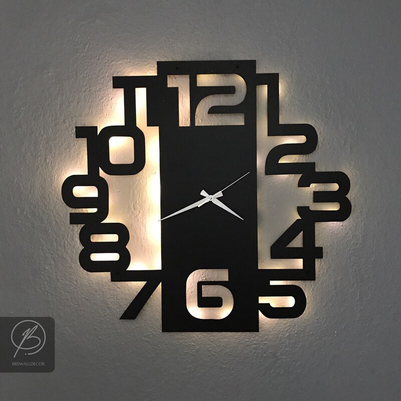 Wall Clock With Numbers - Etsy