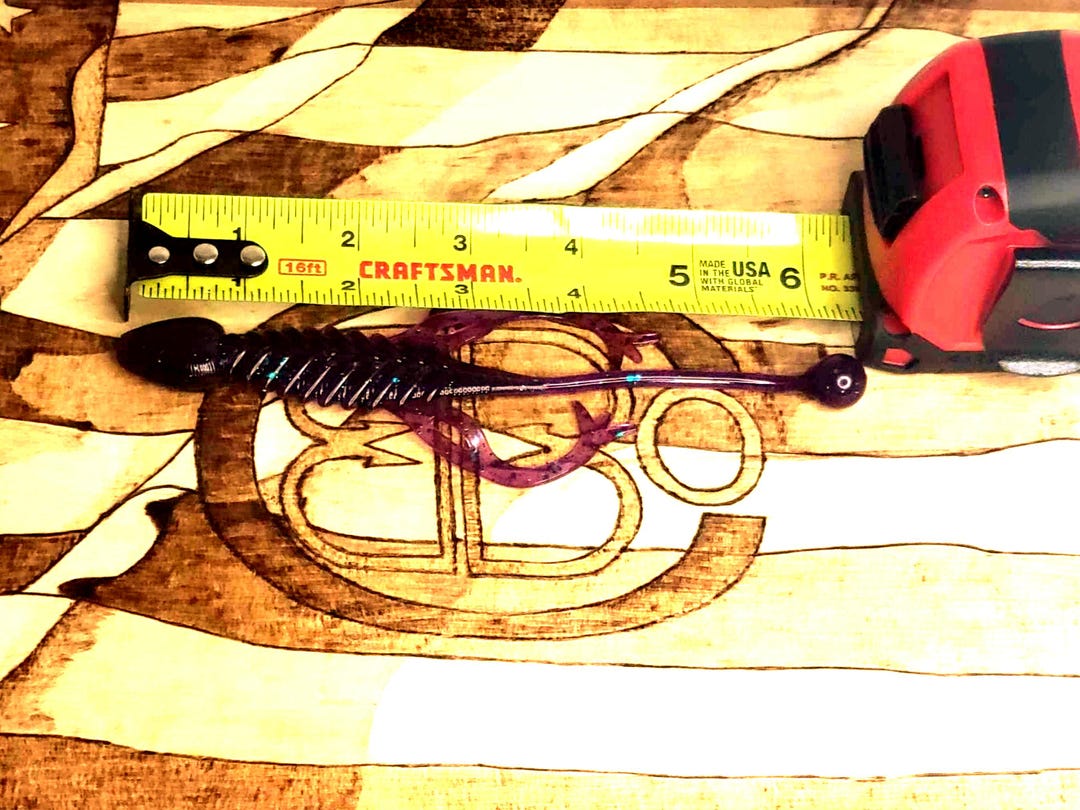 Pack of 4 Lizards, Custom Floating Soft Plastic, Injection Molded Bait ...