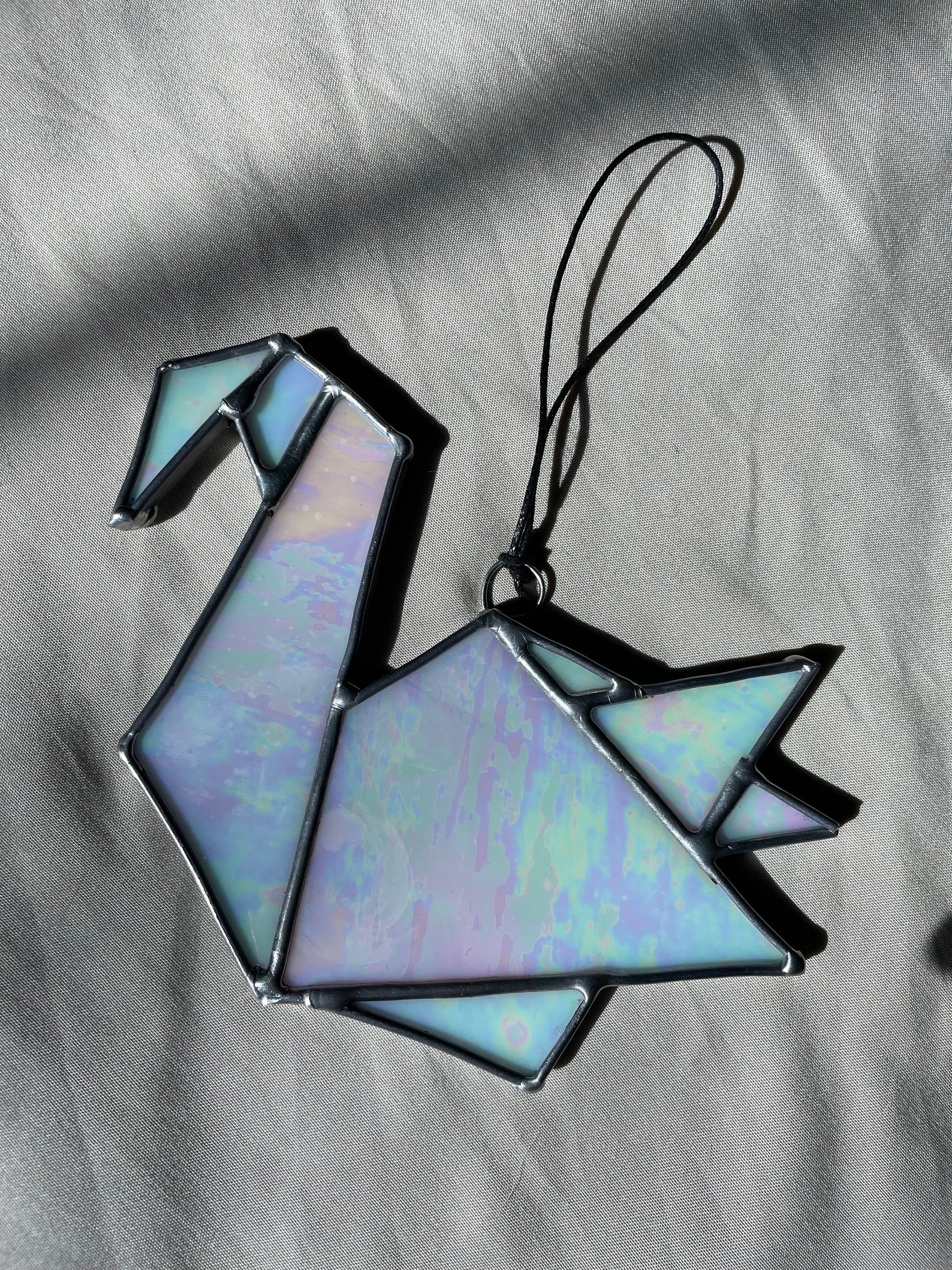 Stained Glass Origami Birds - Etsy