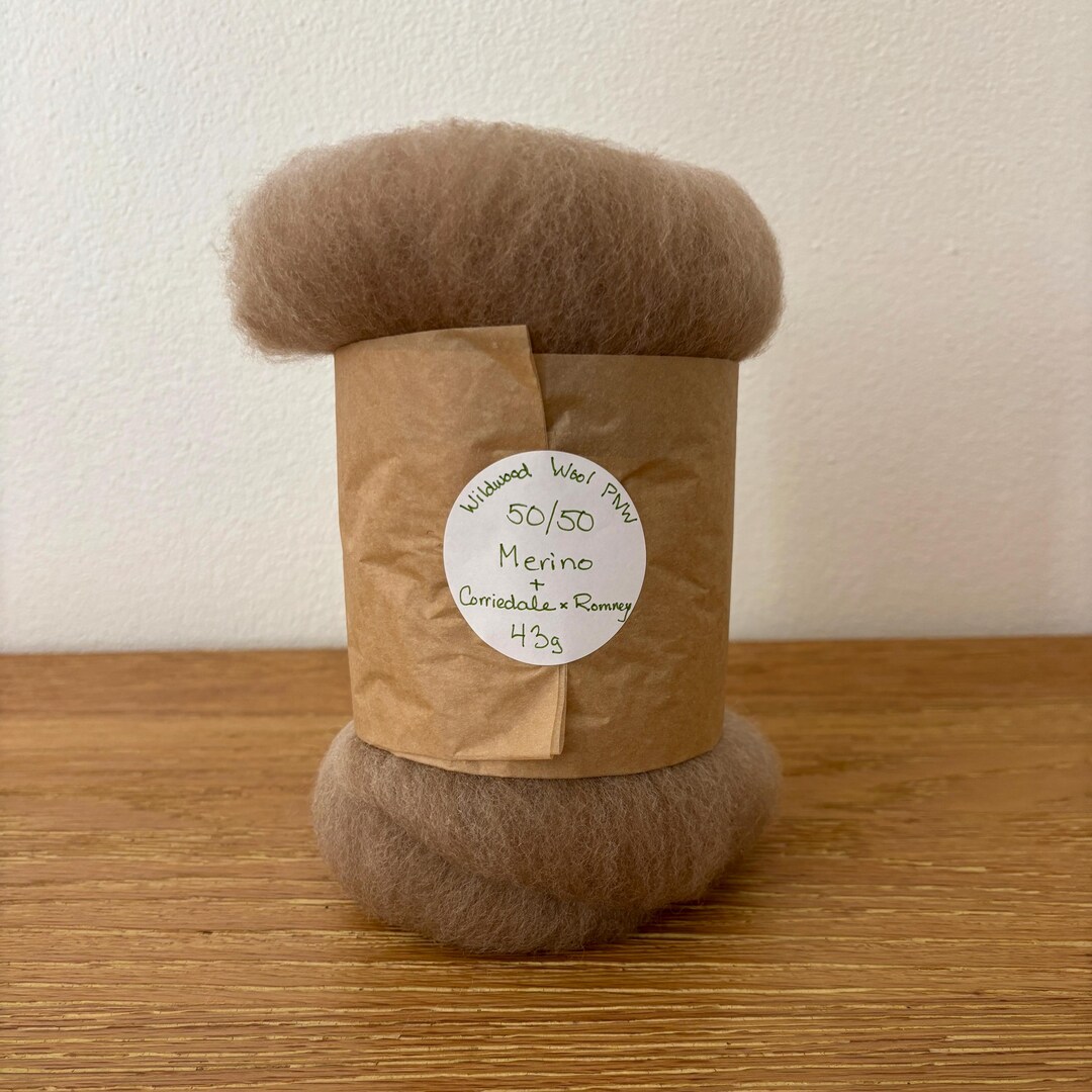 Hand Blended Batt for Hand and Wheel Spinning Merino and Corriedale X ...
