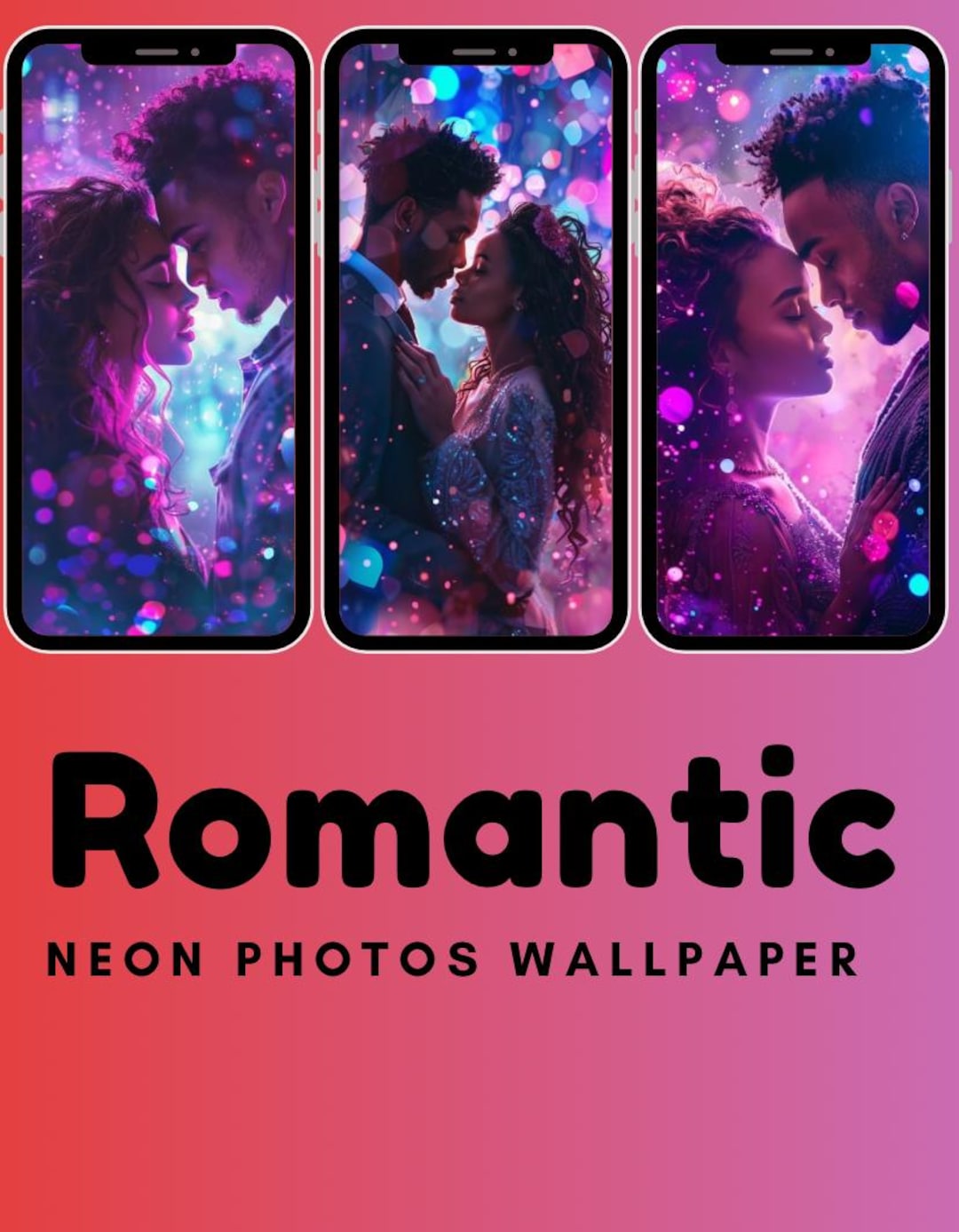 Romantic Neon Lock Screen Wallpaper | Cute Aesthetic Home Screen ...