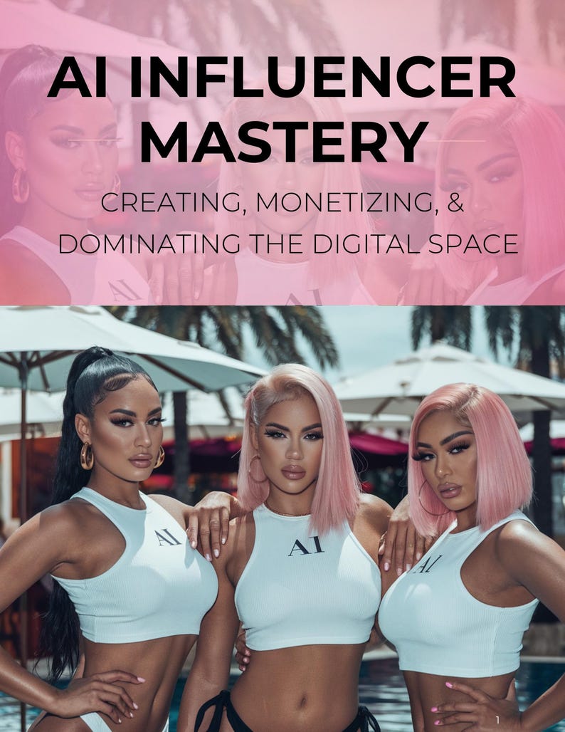 AI Influencer Mastery: How to Create, Grow and Monetize Your Own AI Influencer - Etsy