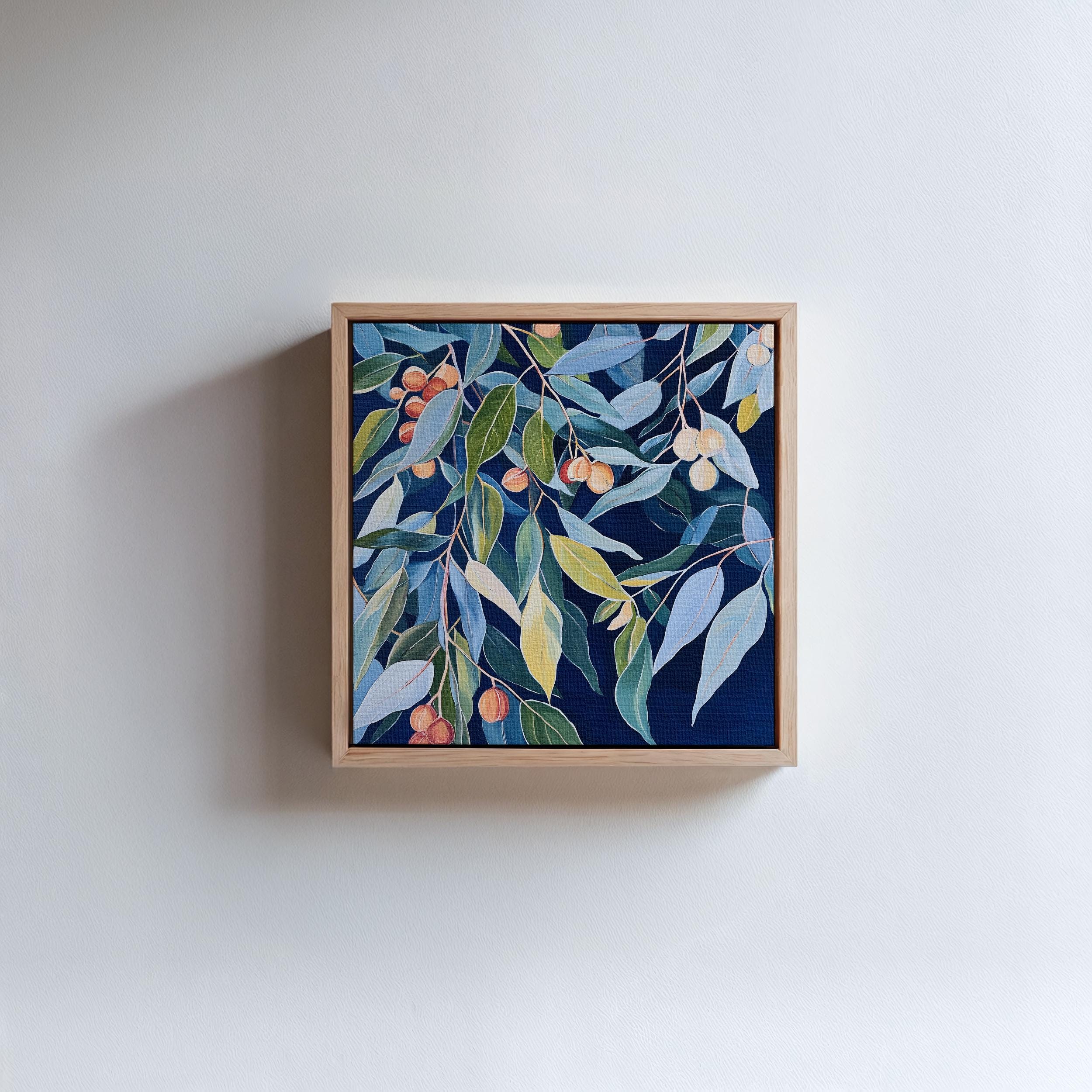 Printable Gum Tree Leaves Art Print, Native Australian Flora, Floral ...