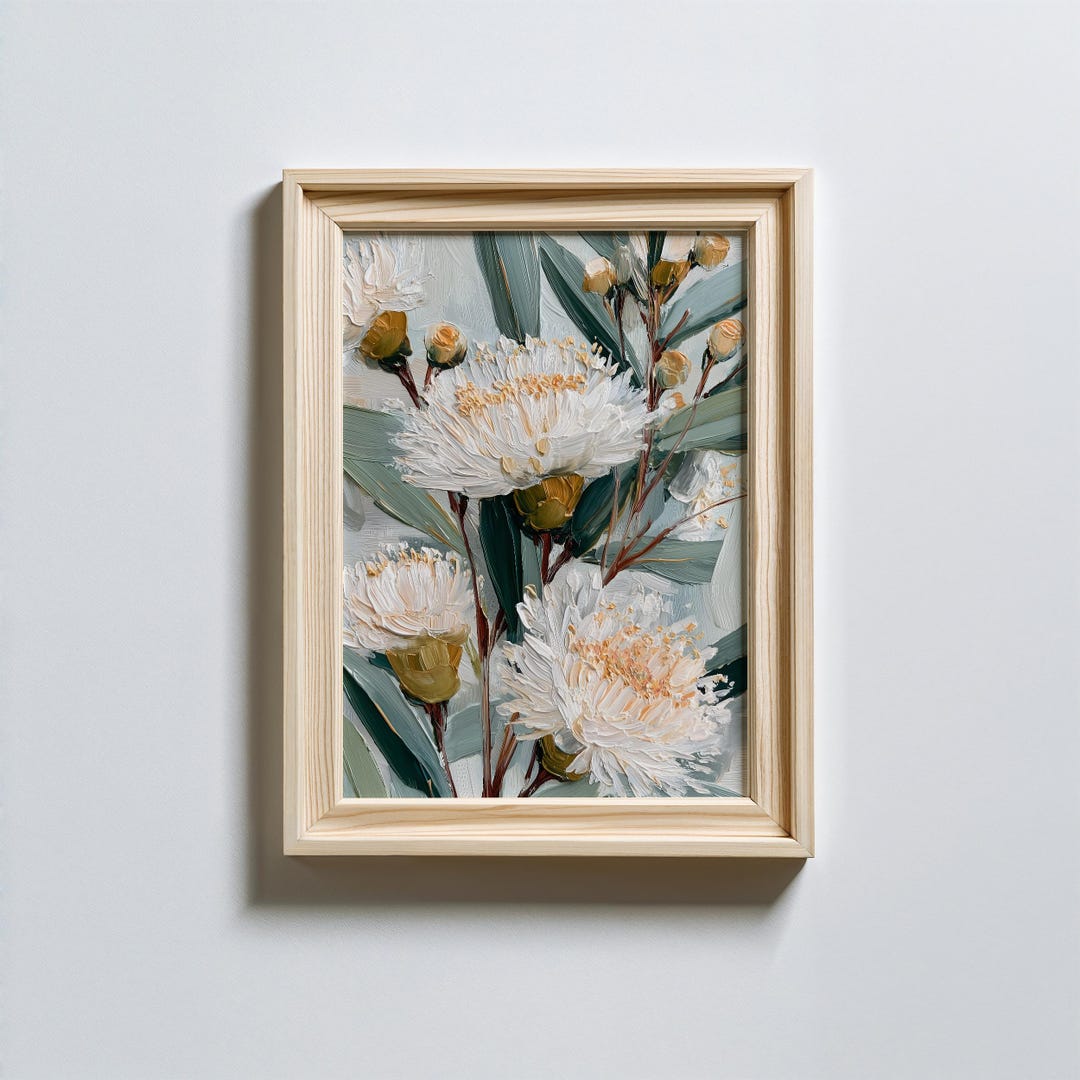 Printable Abstract Floral Art Print, Native Australian Flora, Floral ...