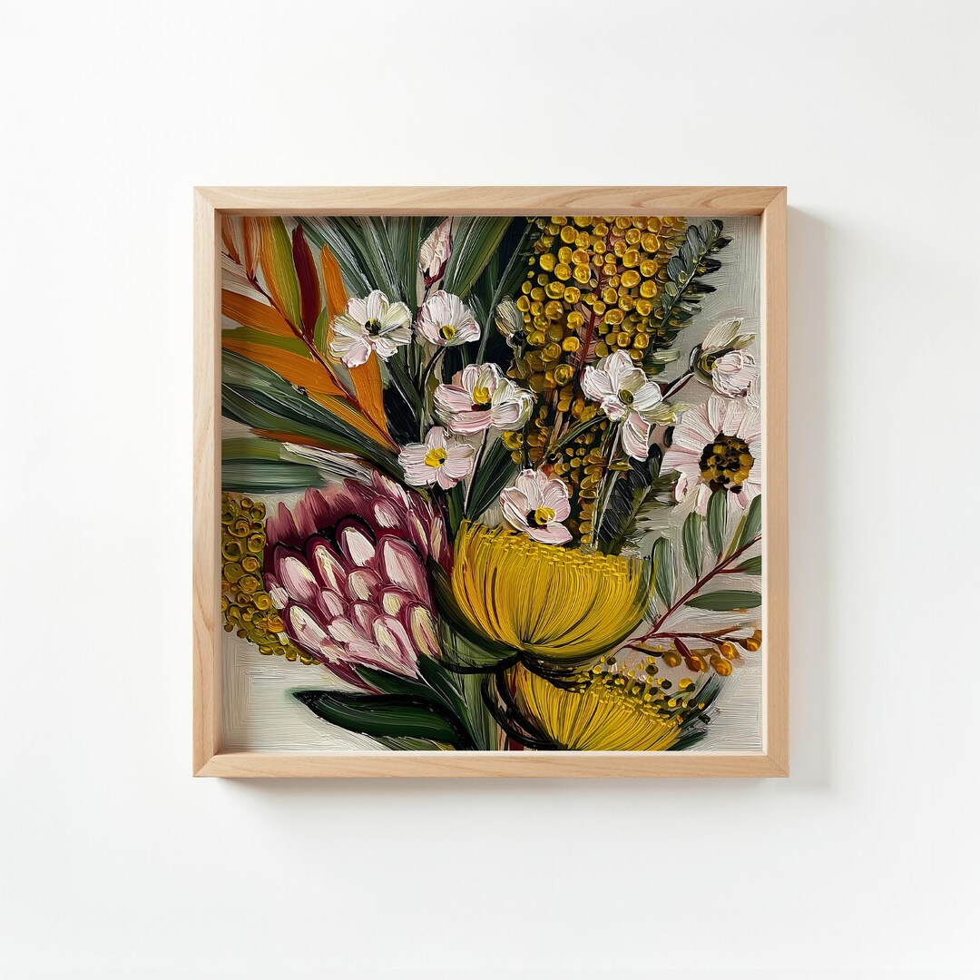 Australian Native Flower Art Print, Botanical Wall Decor, Modern Floral ...