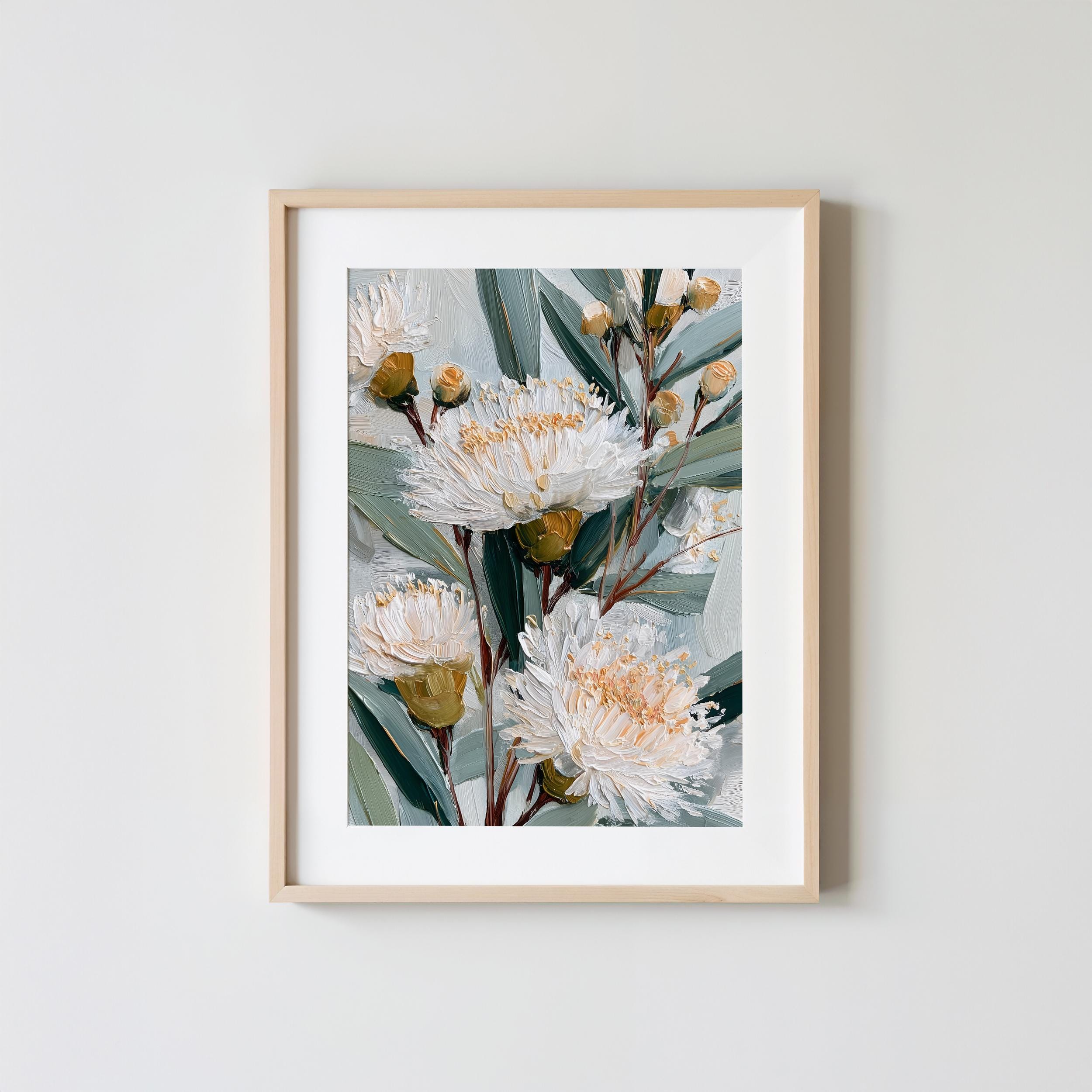 Printable Abstract Floral Art Print, Native Australian Flora, Floral ...