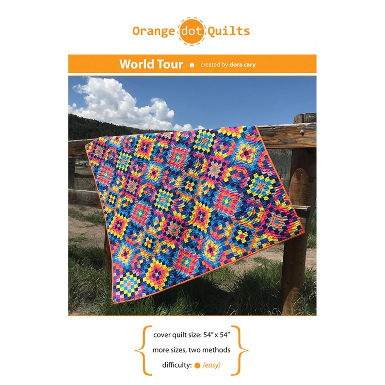 WORLD TOUR Fabric Kit and Quilt Pattern by Orange Dot - Etsy