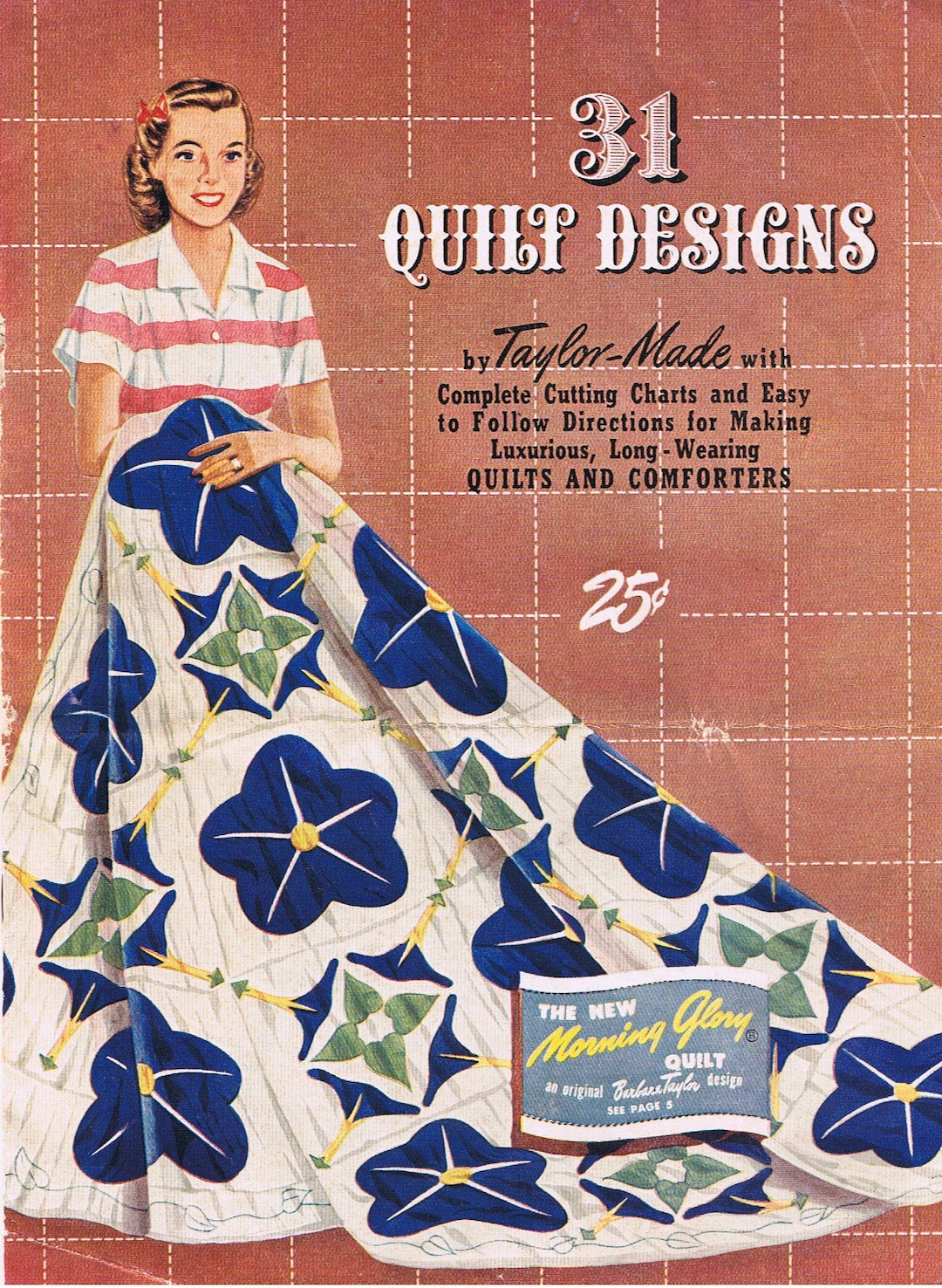 Digial Download, 31 Quilt Designs by Taylor Made, Vintage Quilting Book ...