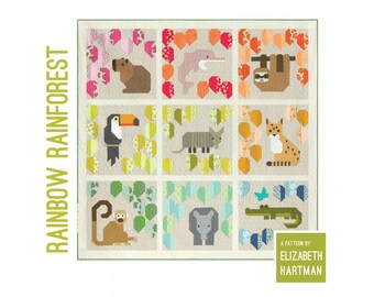 Rainbow Forest Quilt Pattern - Etsy