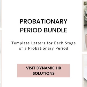 Employee Probationary Period Letters New Stater Extension of Probation ...