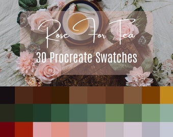 Neon Floral, Procreate Colour Palette, 30 Colours, Vibrant Succulent ...