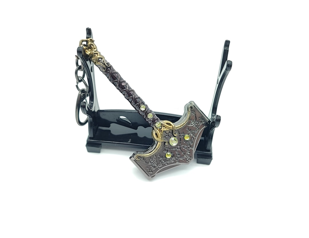 God of War Ragnarok Keychain, Thor's Hammer, Mjollnir, Mjolnir, Kratos ...