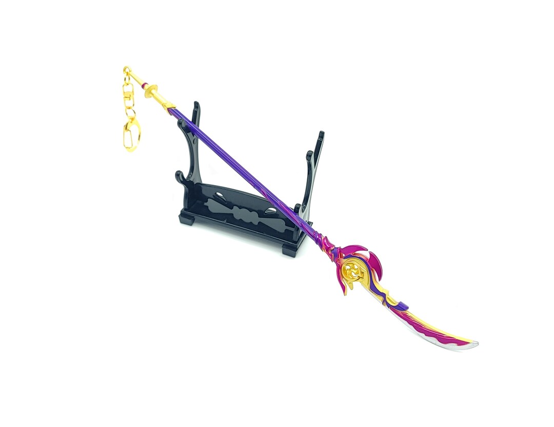 Genshin Impact Keychain, Engulfing Lightning, Genshin Impact Weapon ...