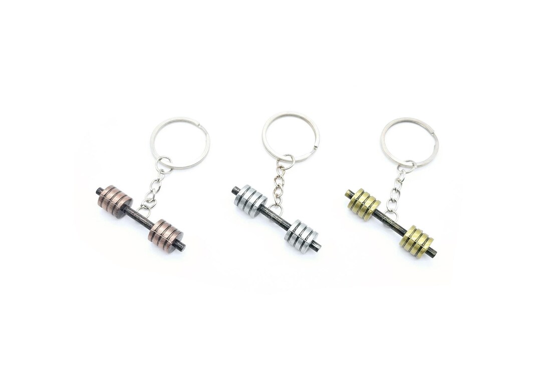 Dumbbell Keychain L Fitness Weightlifter Gift L Gym Accessories L ...