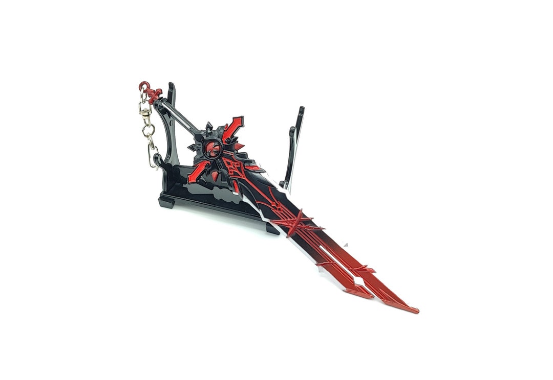 Genshin Impact Keychain Wolf's Gravestone Longsword Replica L ...