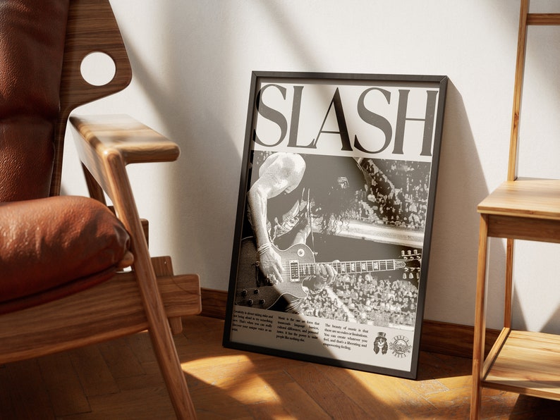 Slash Printable Poster for Music Lovers | Vintage Rock Decor | Wall Art ...