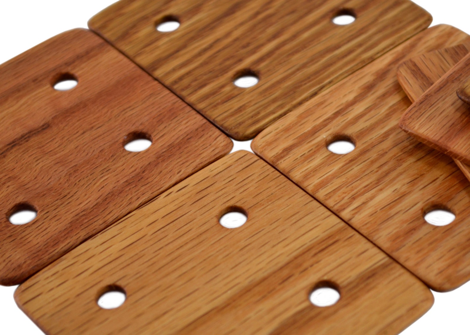 Set of 24 Tablet Weaving Cards With 4 Holes Handcrafted From Red Oak - Etsy