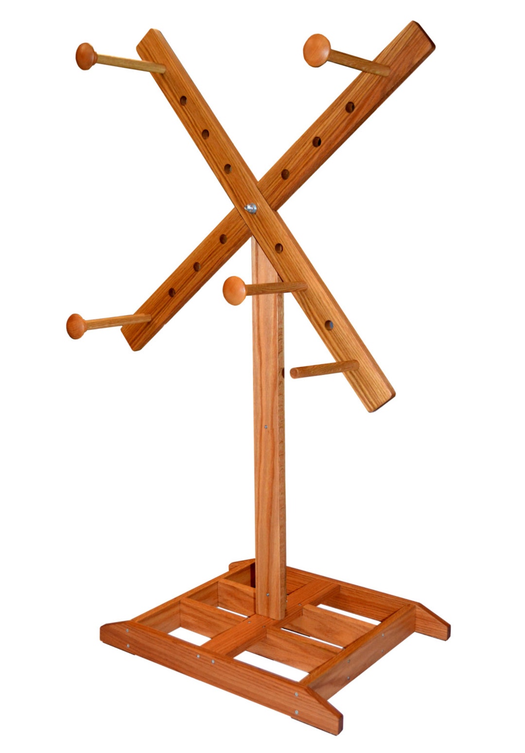 Floor Standing Amish Style Yarn Swift Handcrafted From Red Oak - Etsy