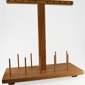 Embroidery Thread Stand Handcrafted From Red Oak for Brother, Bernina ...