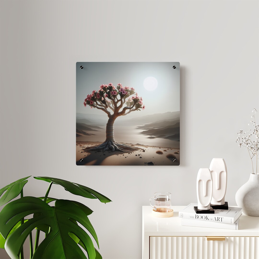 Adenium Obesum Acrylic Wall Art Panel - Etsy