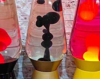 Super Rare Custom Made 27” Grande Lava Lamp - Orange Lava With Crystal ...