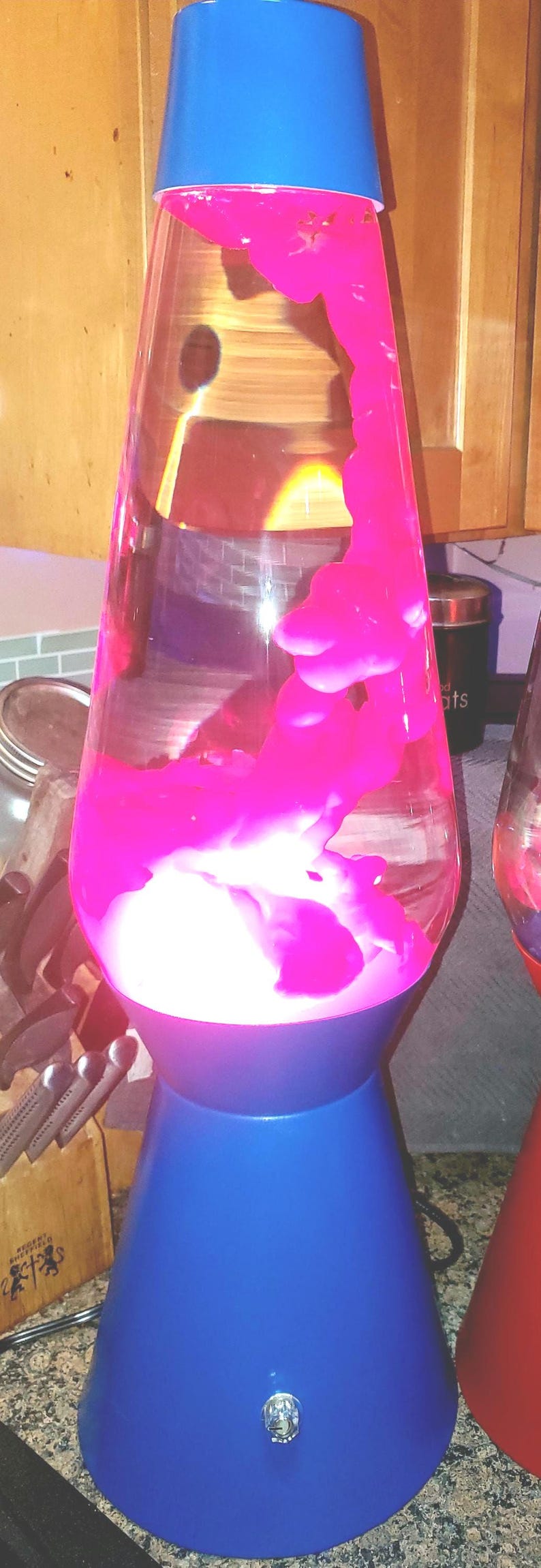 For Sale Rare Custom 27” Grande Lava Lamp - Hot Pink Wax With Custom ...