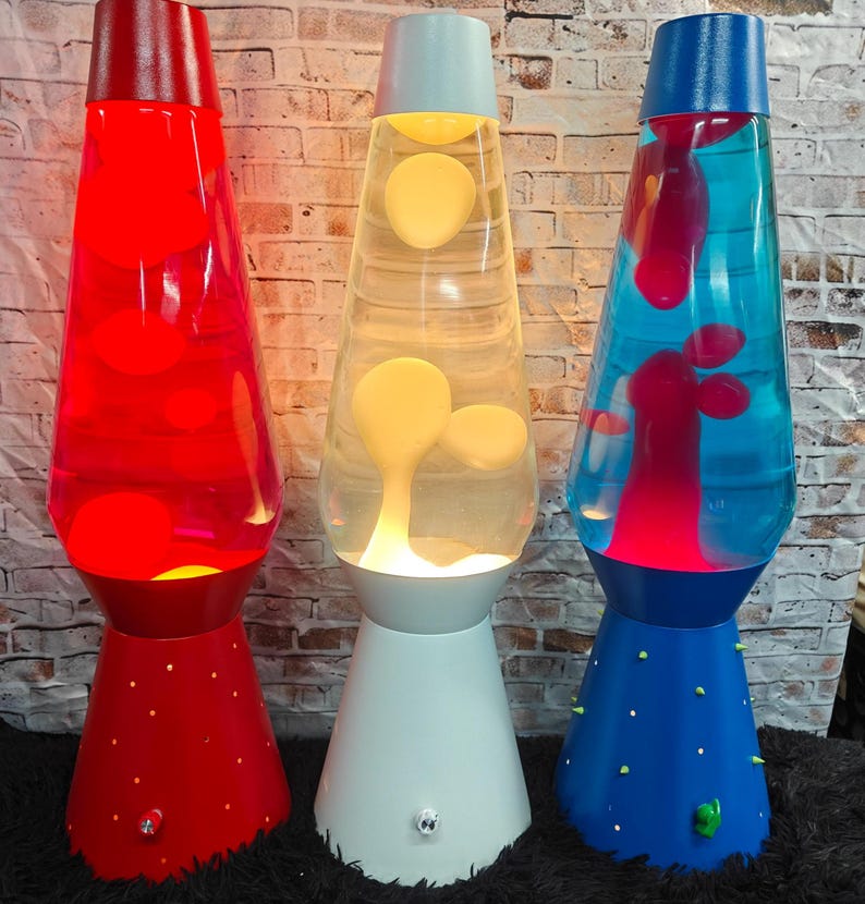 Rare Custom 27-inch Grande Lava Lamp White Lava in Clear Master Fluid ...