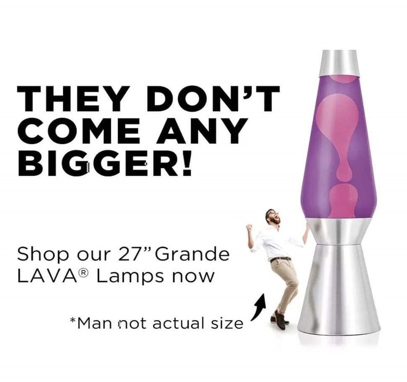 For Sale Rare Custom 27” Grande Lava Lamp - Hot Pink Wax With Custom ...