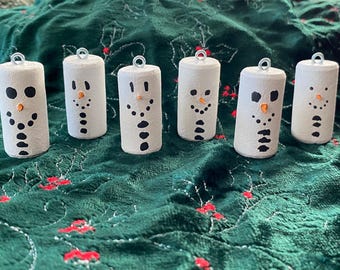 Button Winter Wonderland White Cute Snowman Christmas Holiday Unique ...