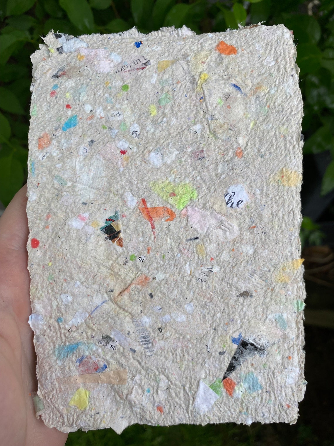 Confetti Homemade Paper (set of 3) - Etsy